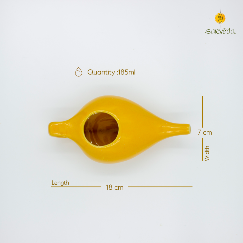 Jala Neti Pot - Ceramic 185 ml - Sarveda